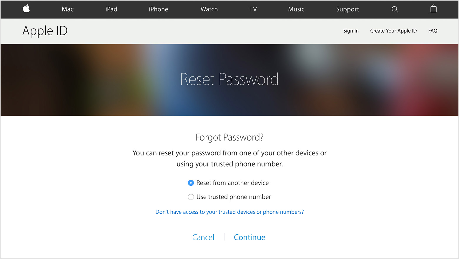 If You Forgot Your Apple ID Password Apple Support