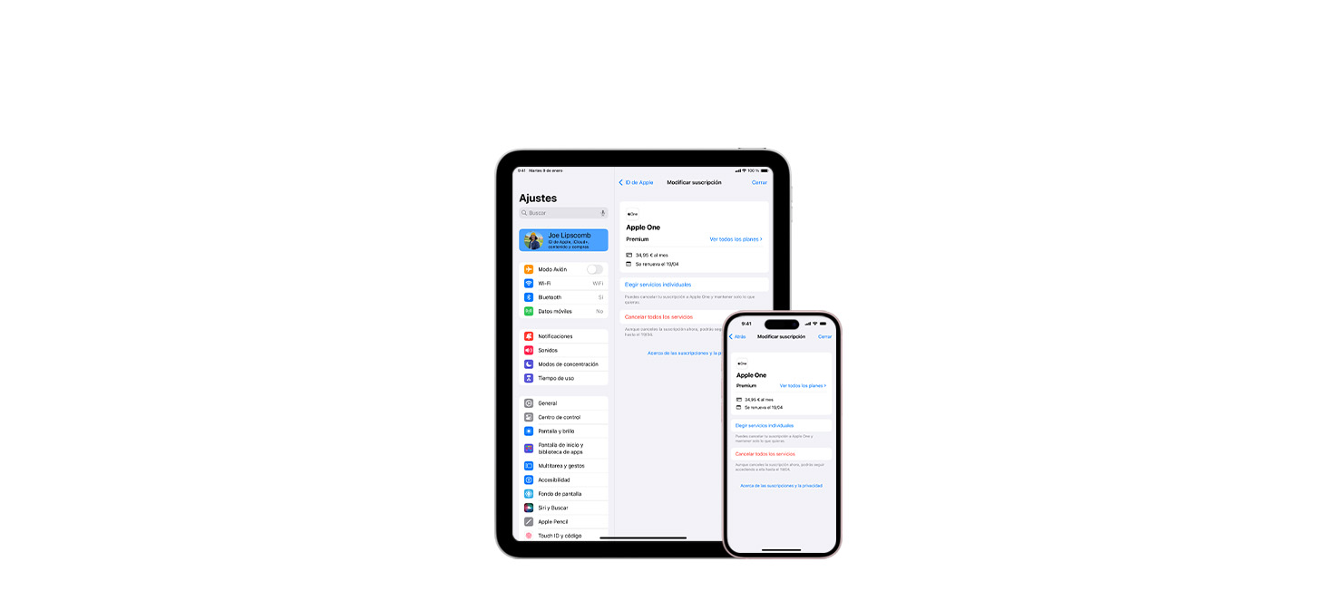 Suscripciones y facturación - Soporte técnico oficial de Apple