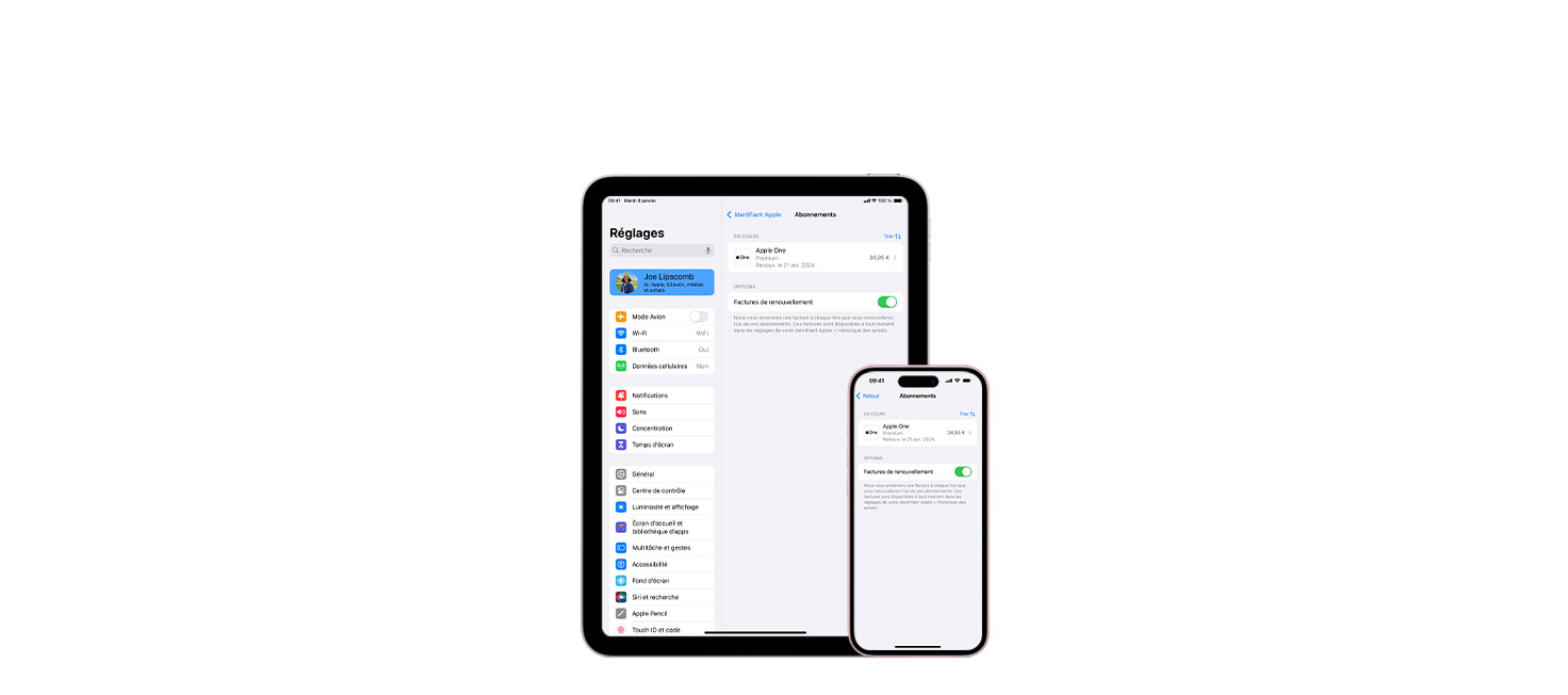 Abonnements et facturation - Assistance Apple officielle