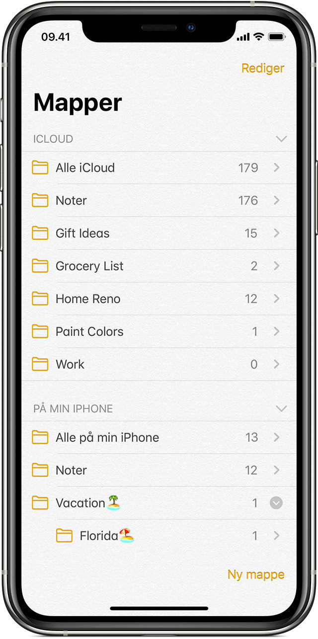 Brug af Noter på din iPhone, iPad og iPod touch - Apple-support