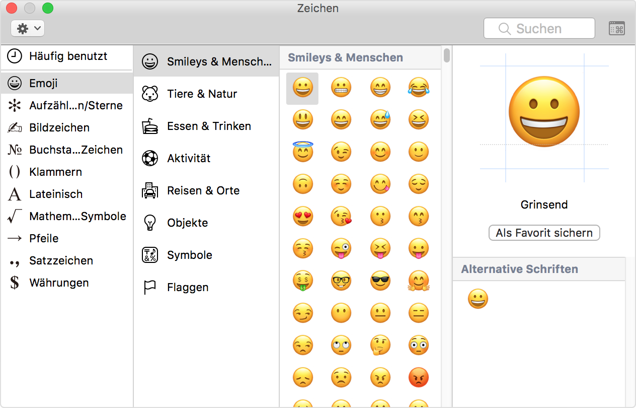 Eingabe von Akzenten, Emoji und Symbolen auf Ihrem Mac - Apple Support