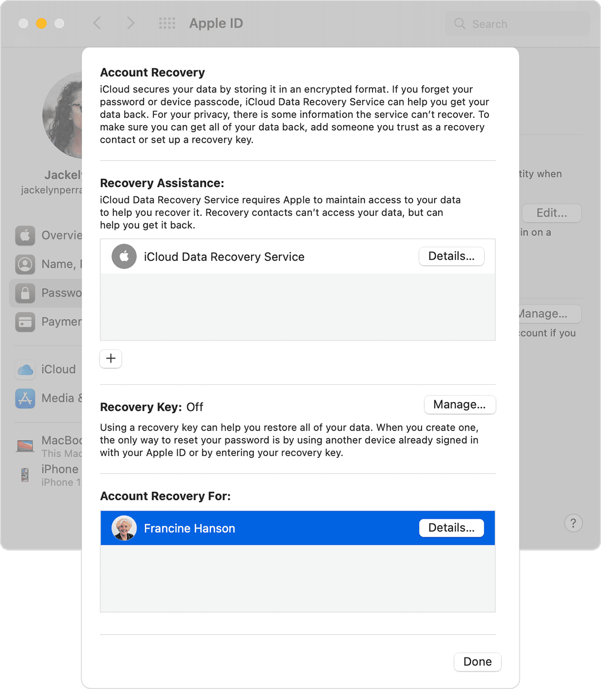 How Do I Remove A Recovery Contact Apple Community