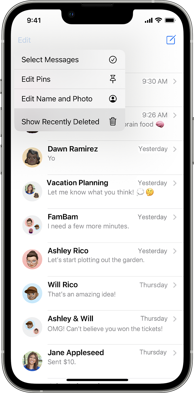 Recover Deleted Text Messages On Your IPhone Or IPad Apple Support