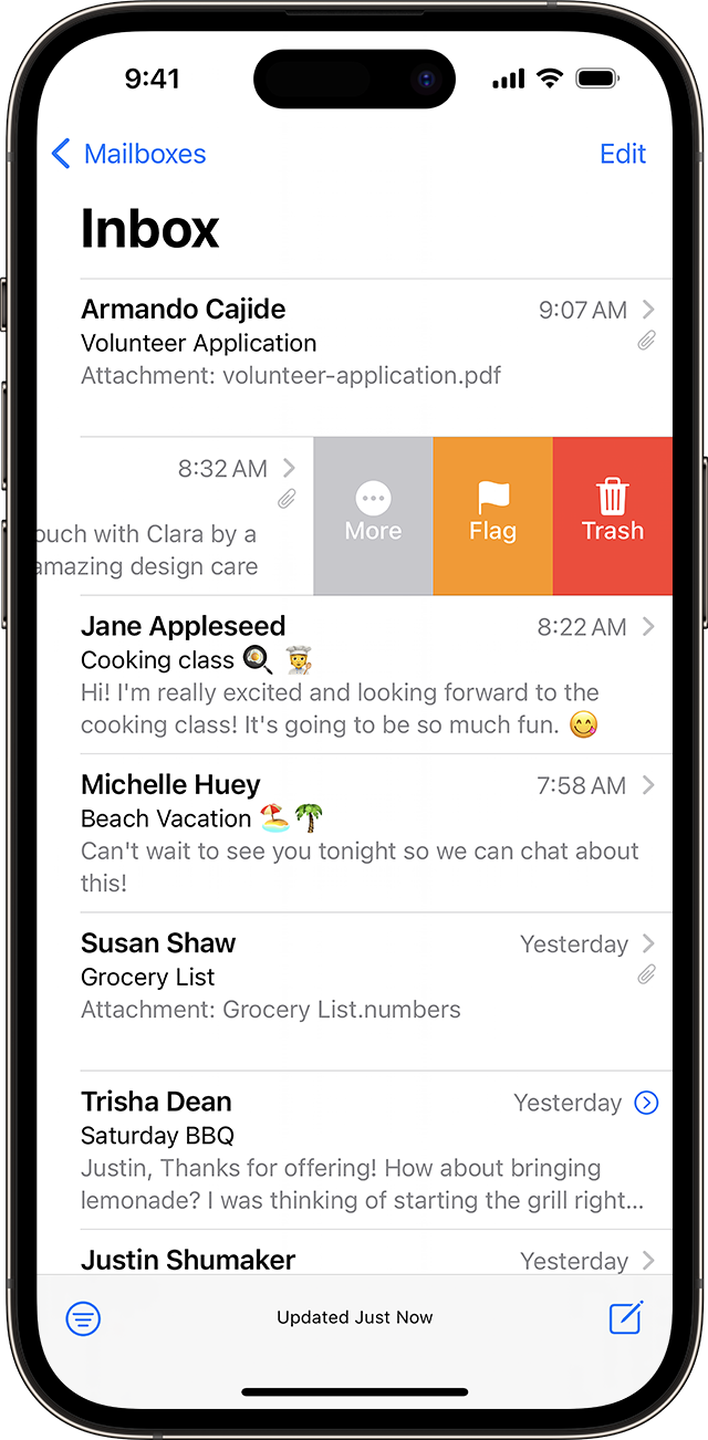 Delete Emails On Your IPhone Or IPad Apple Support AU 