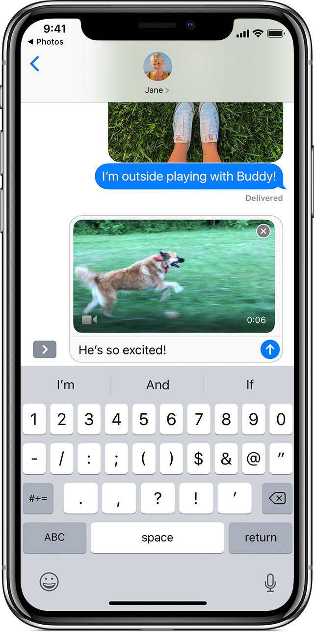 Send Photo Video Or Audio Messages On Your IPhone IPad Or IPod 