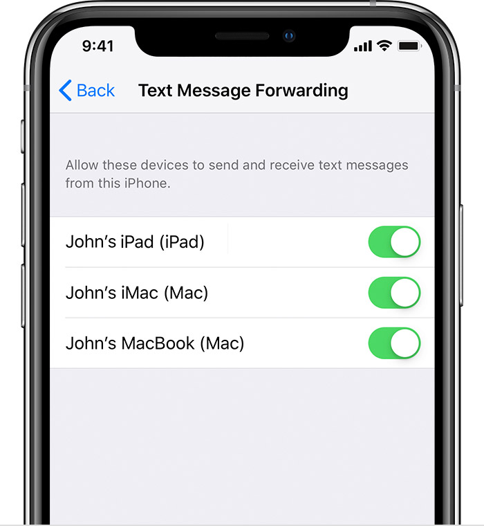 How To Forward Text Messages On Your IPhone Apple Support