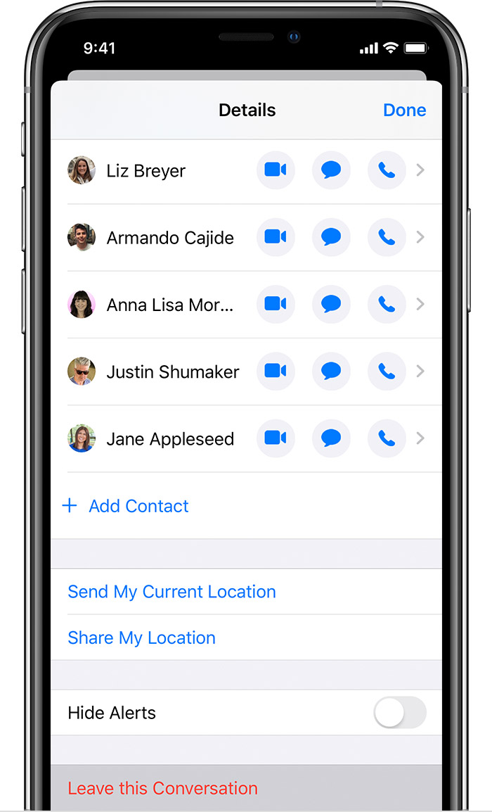 Leave A Group Text On Your IPhone IPad Or IPod Touch Apple Support