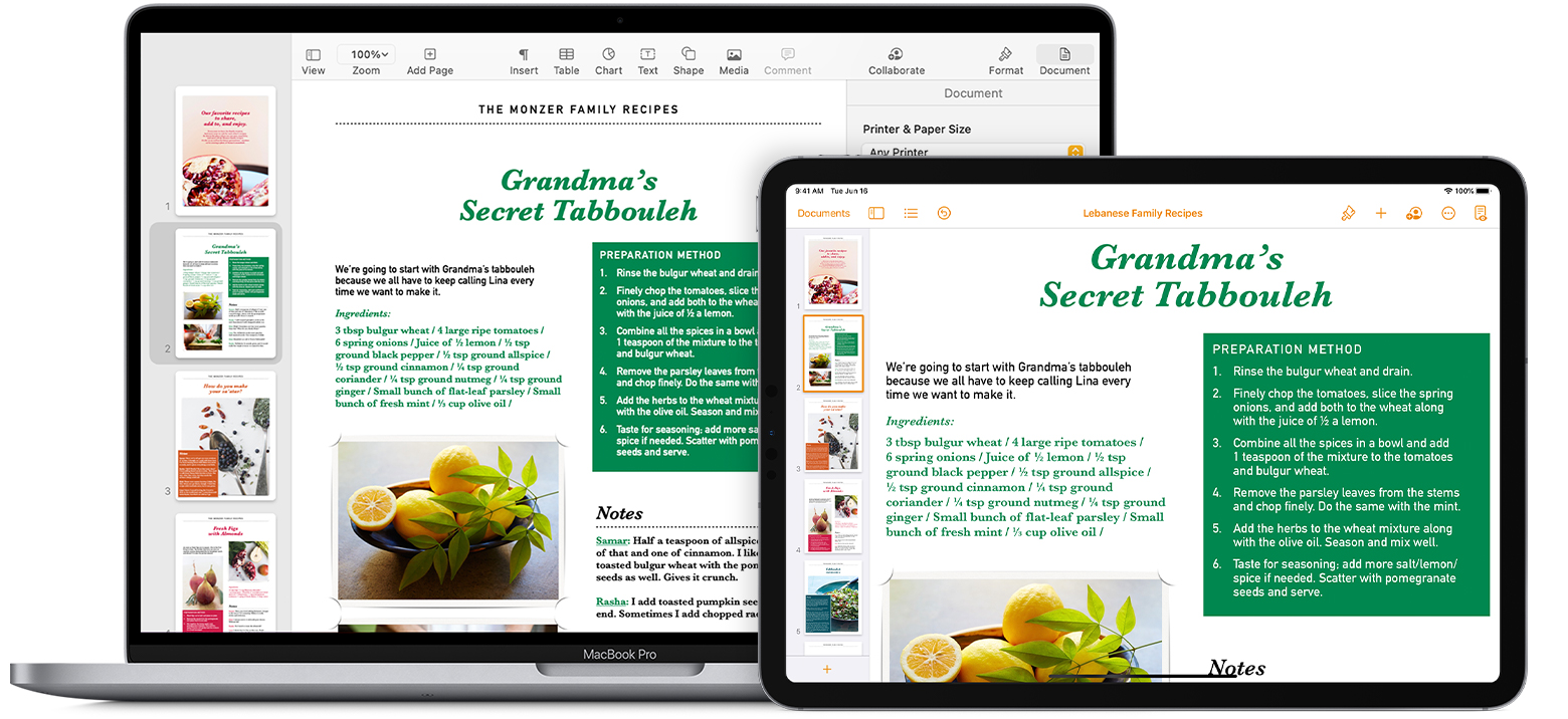 Set Up Your Document In Pages Apple Support