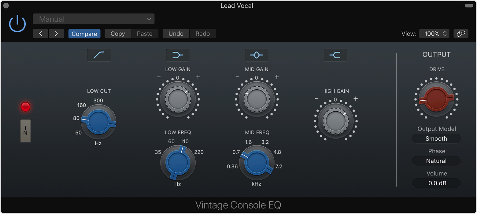 Undo And Redo Mixer And Plug in Adjustments In Logic Pro Apple Support