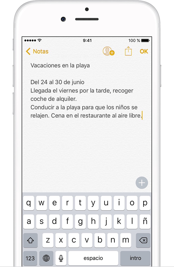 Usar Notas en el iPhone, el iPad o el iPod touch - Soporte técnico de Apple