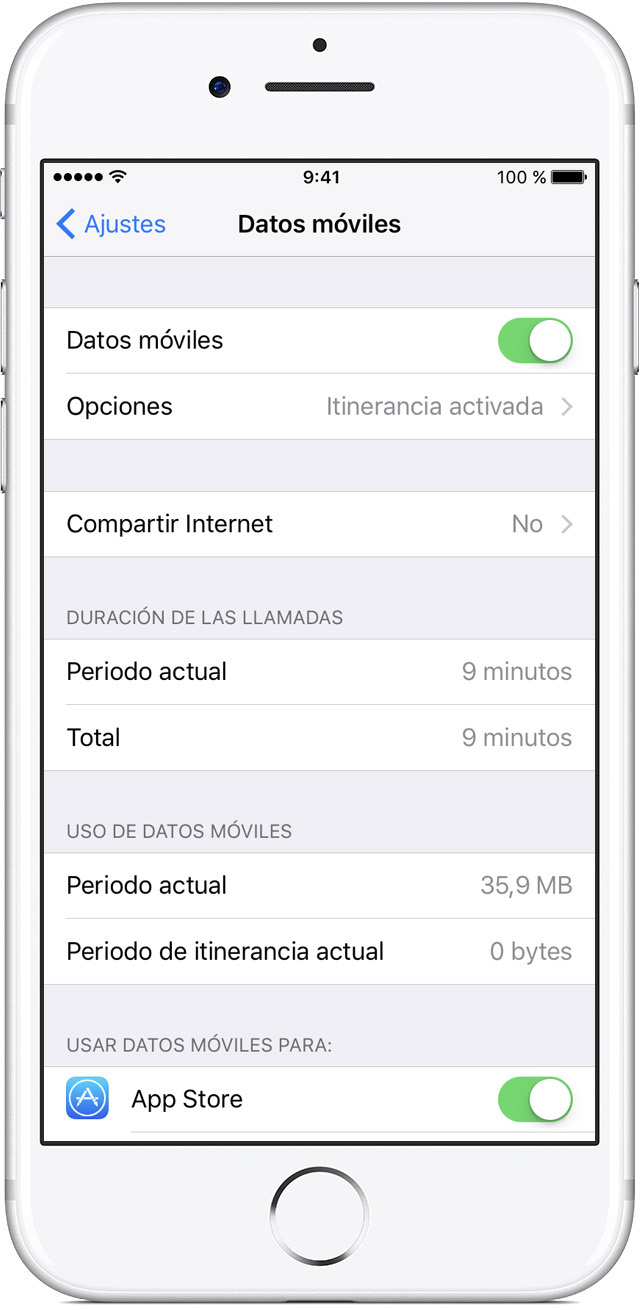 Acerca de la itinerancia de datos móviles en el iPhone y iPad - Soporte ...