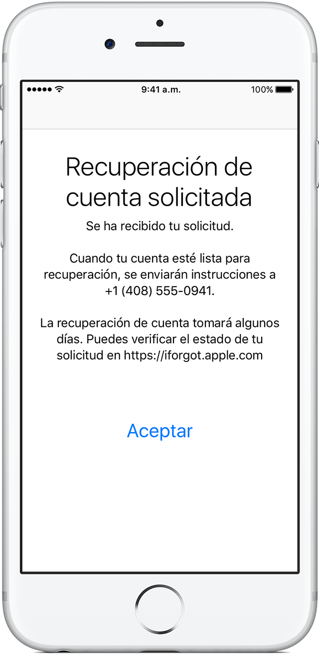 Recuperar el acceso a la Identificación de Apple con el método de ...