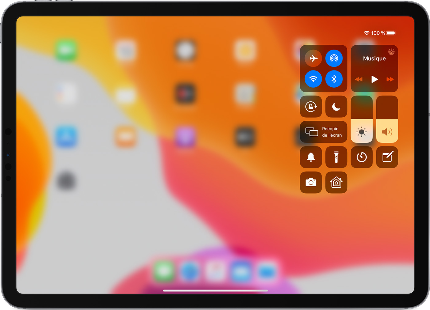 Accéder et personnaliser le centre de contrôle sur votre iPad ...