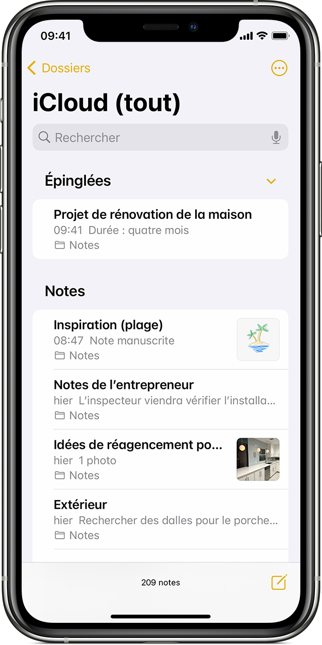 Utilisation de Notes sur votre iPhone, iPad ou iPod touch - Assistance ...