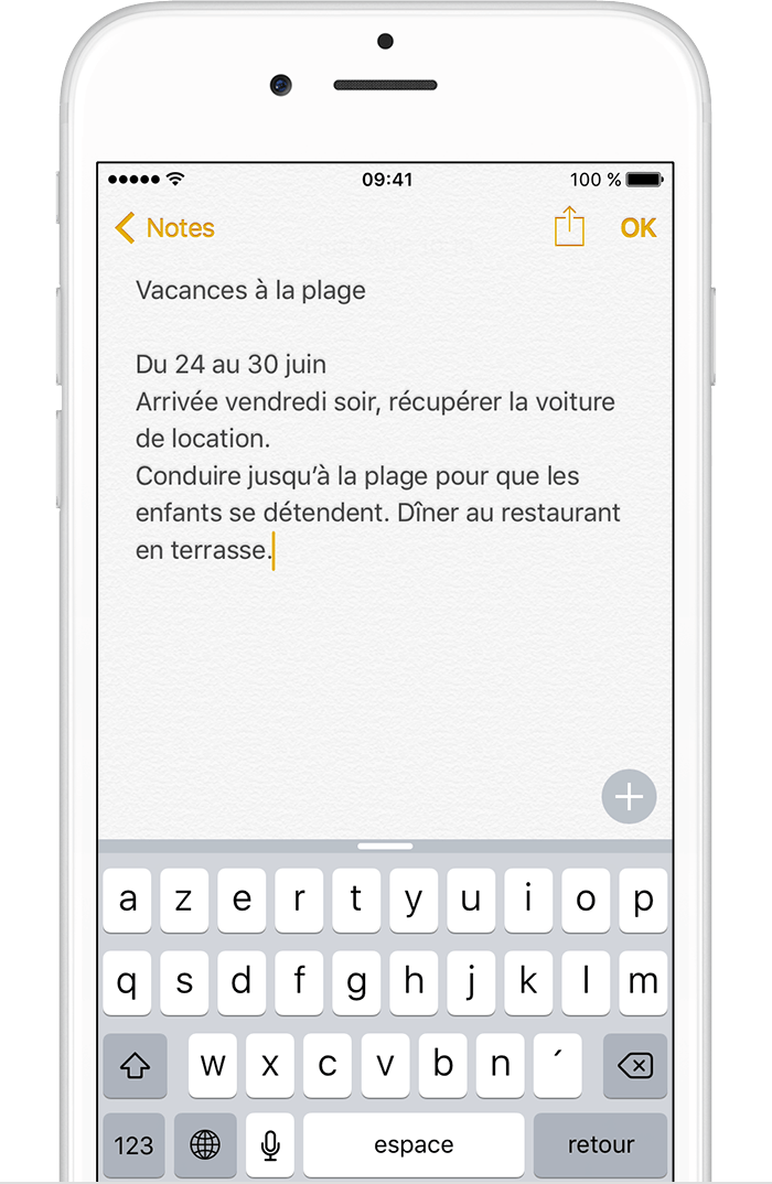 Utiliser Notes sur votre iPhone, iPad et iPod touch - Assistance Apple