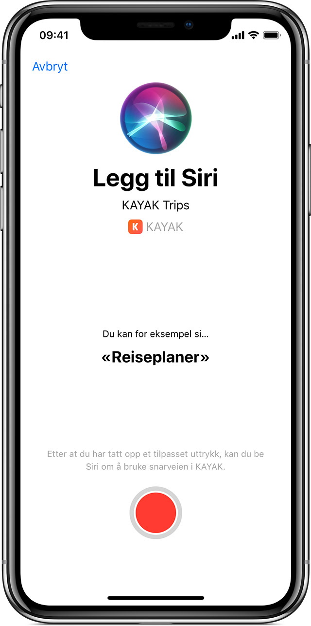 Bruk Siri-snarveier - Apple-kundestøtte