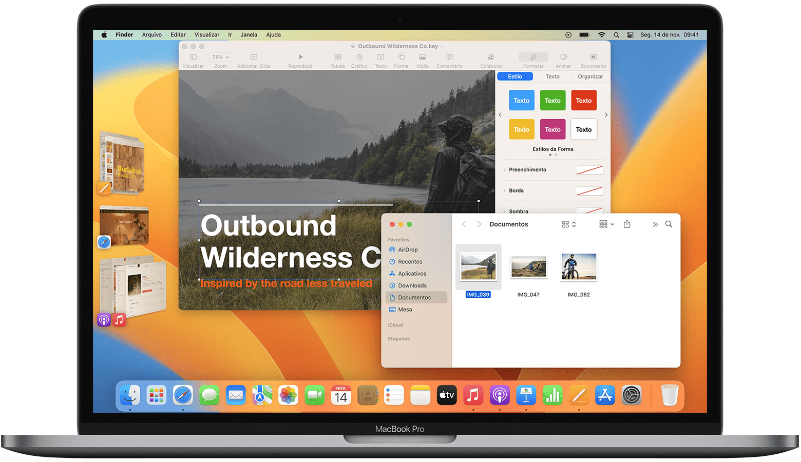 Usar o Organizador Visual para organizar apps e janelas no Mac - Suporte da Apple (BR)