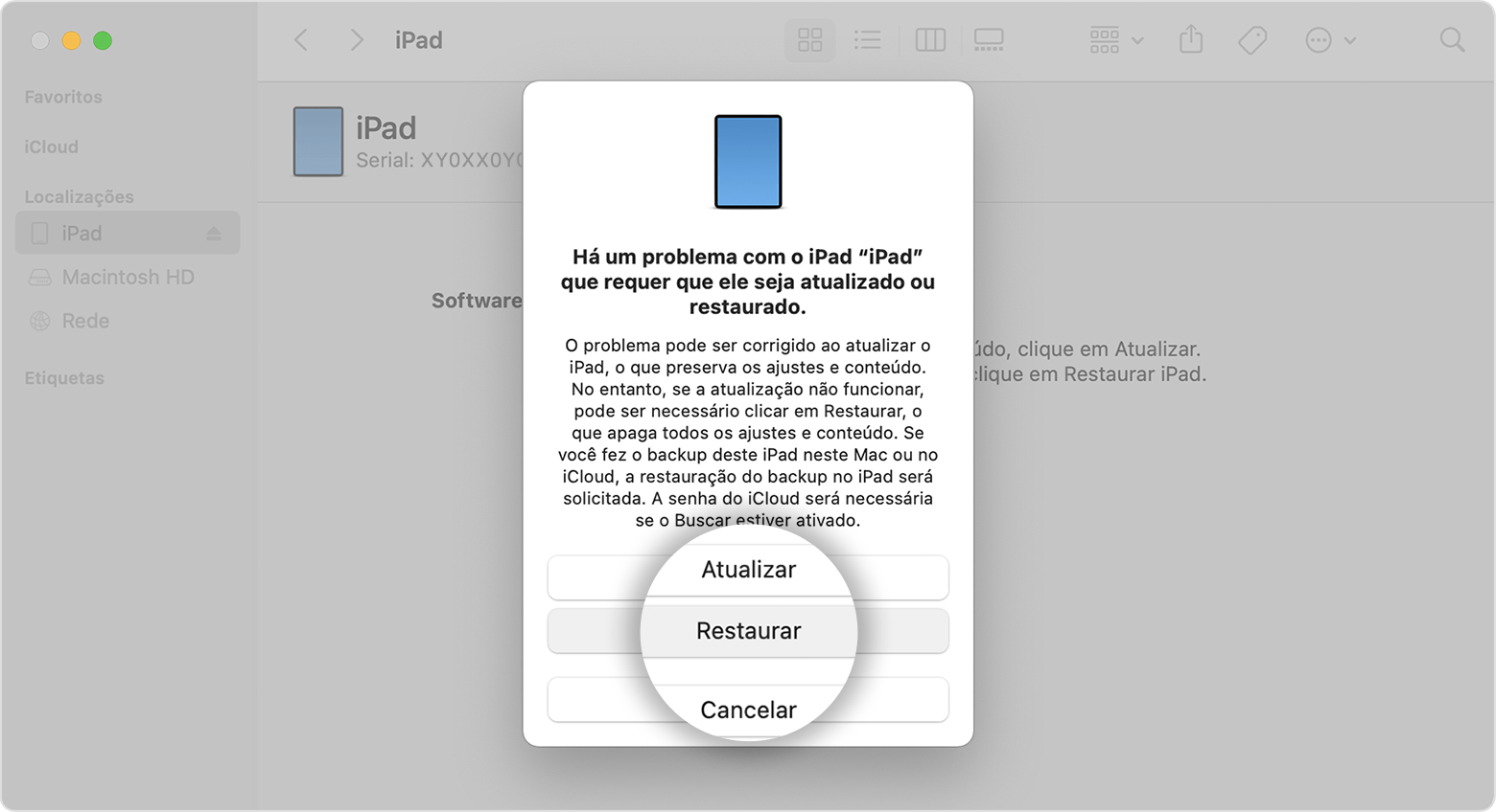 Esqueci a senha do meu iPad - Comunidade da Apple