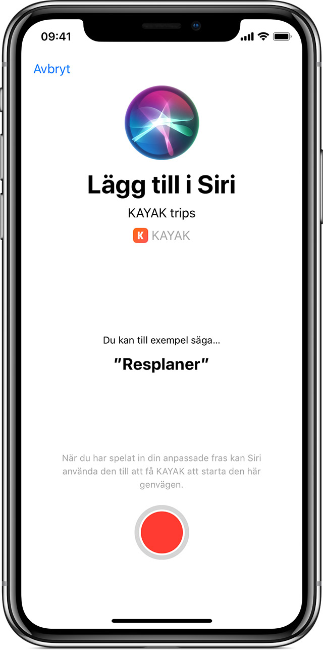 Använda genvägar med Siri - Apple-support