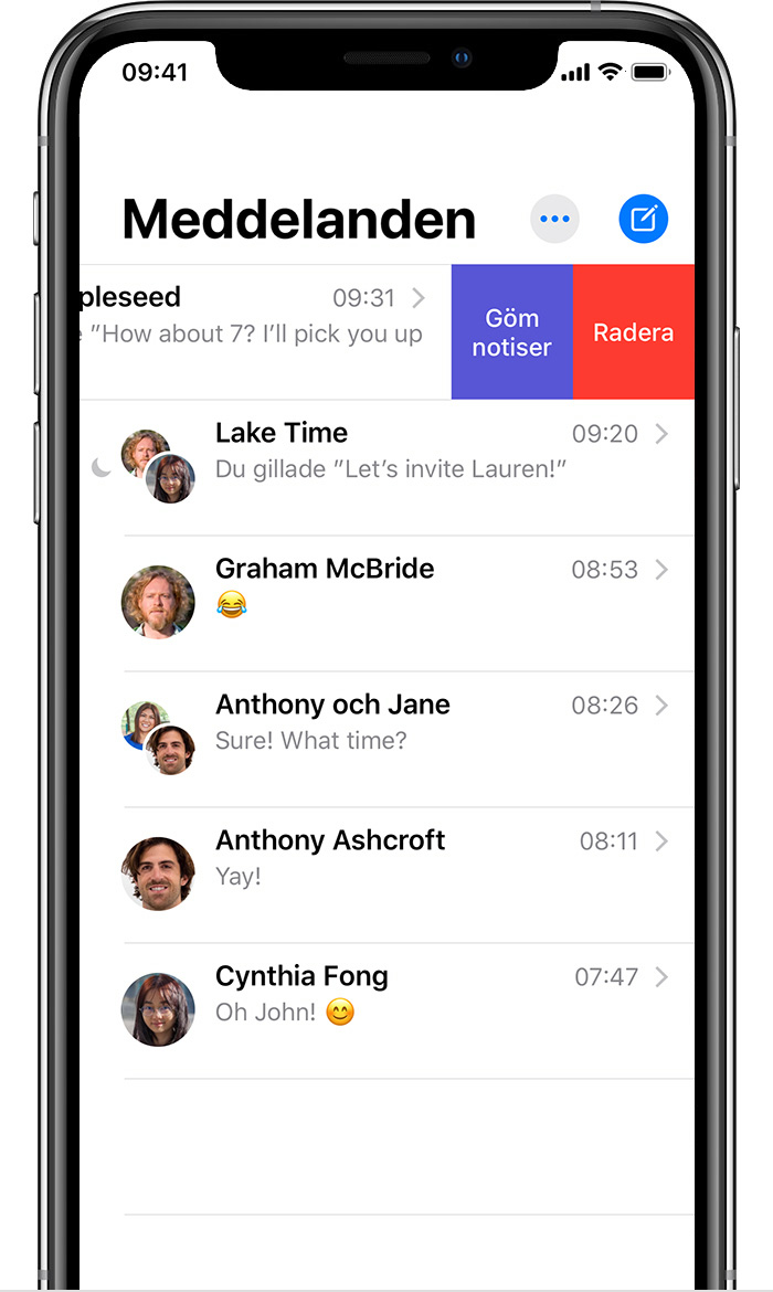 Använda Meddelanden på iPhone, iPad och iPod touch - Apple-support